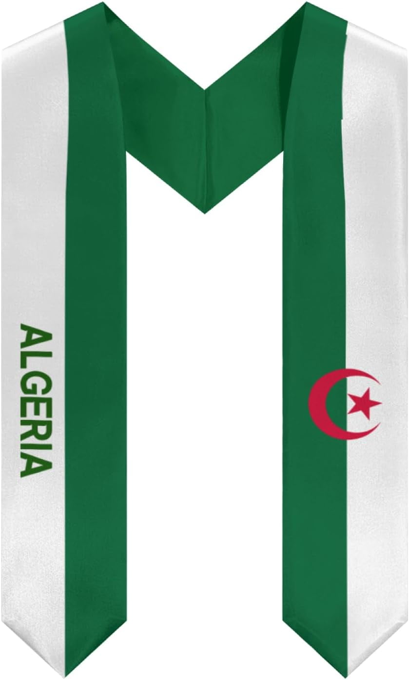Algeria Emblem Graduation Stole Shawl Sash Honor For Study Aboard ...