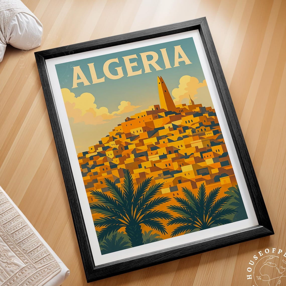 Algeria North Africa Travel Poster, North Africa Wall Art Print ...