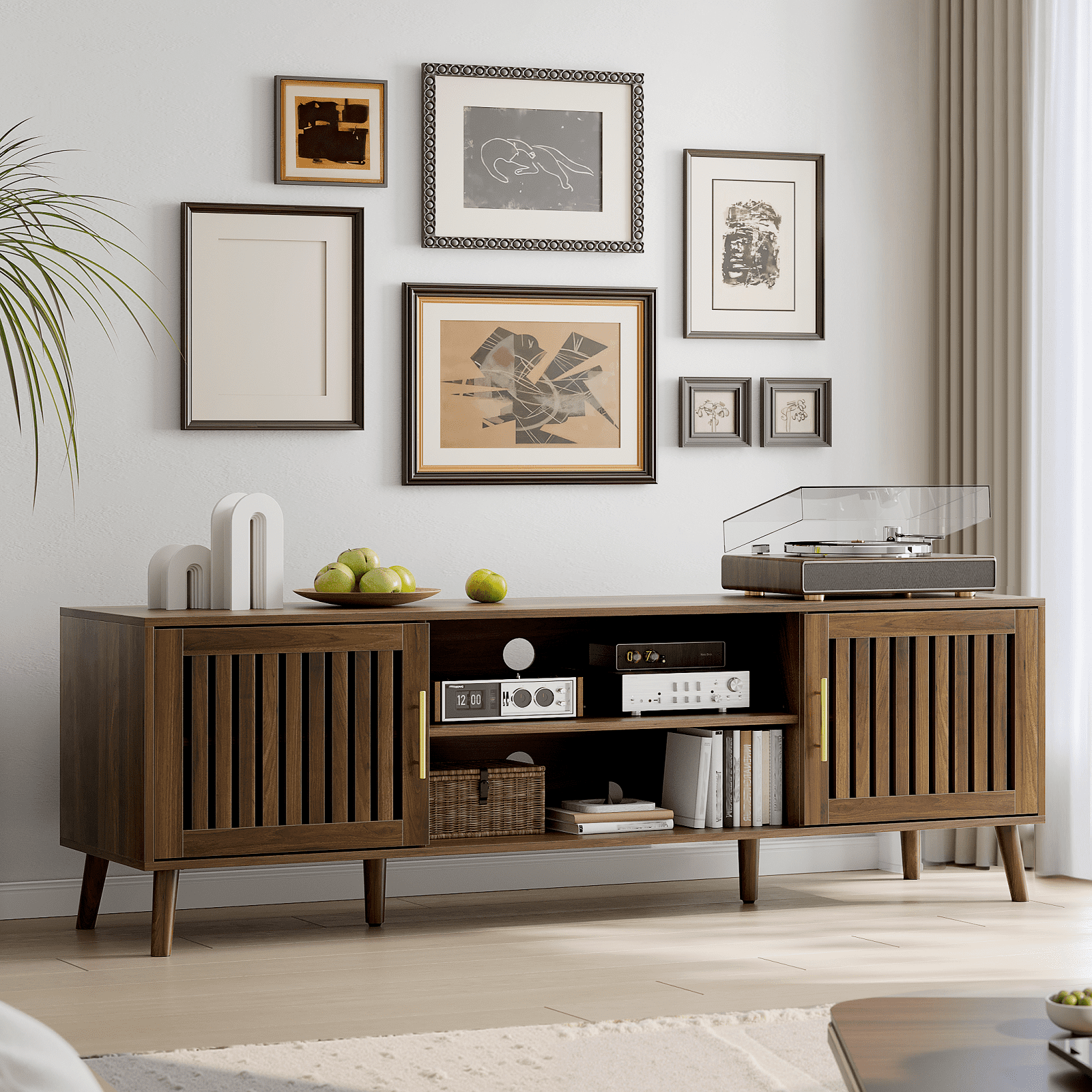 Algherohein TV Console Entertainment Center,65 Inch TV Stand with ...