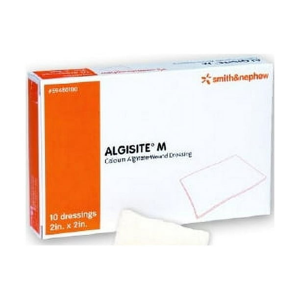 AlgiSite M Calcium Alginate Dressing 2 X 2 Inch Square, Sterile, 1 ...