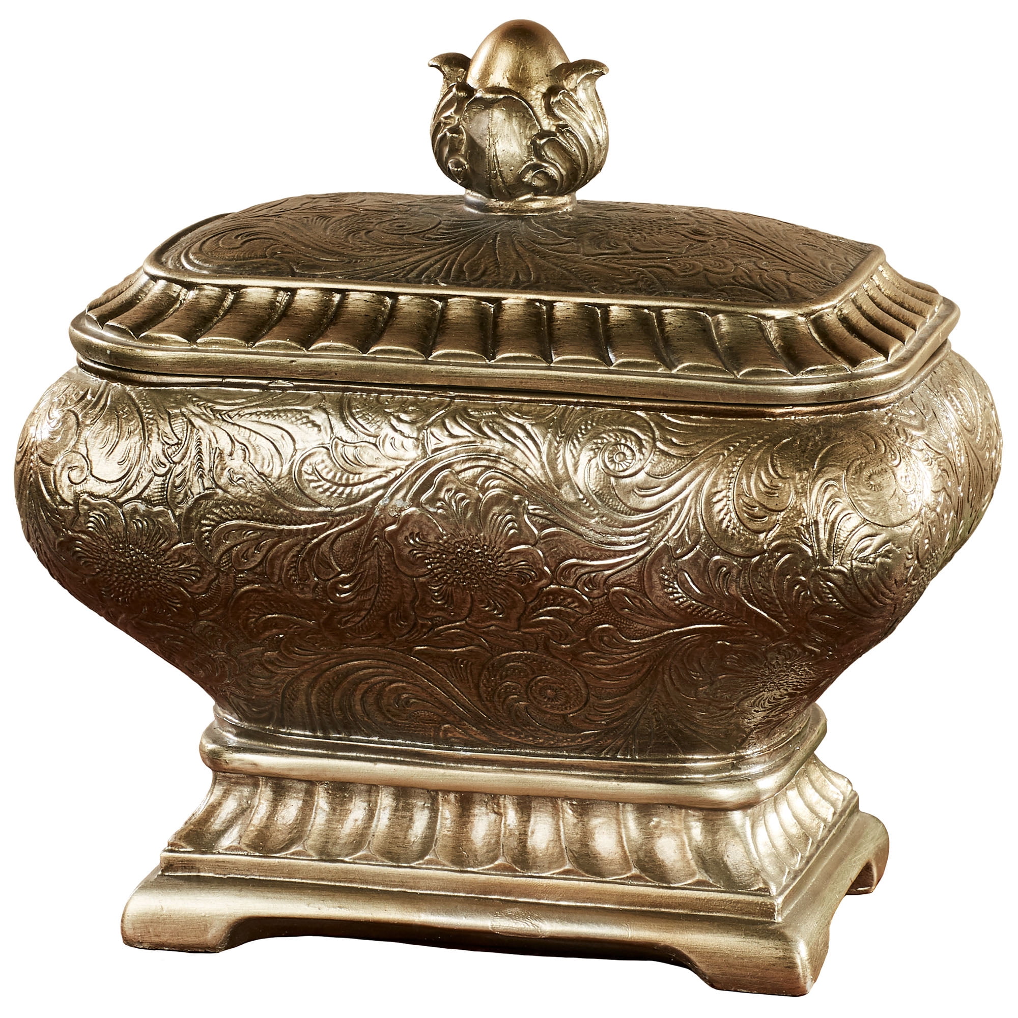Touch of Class, Decorative Box, 9 in x 6 in x 8¬Ω in, Satin Gold ...