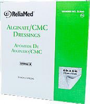 Alginate/CMC Dressing ''6 x 6 , 5 Count'' - Walmart.com