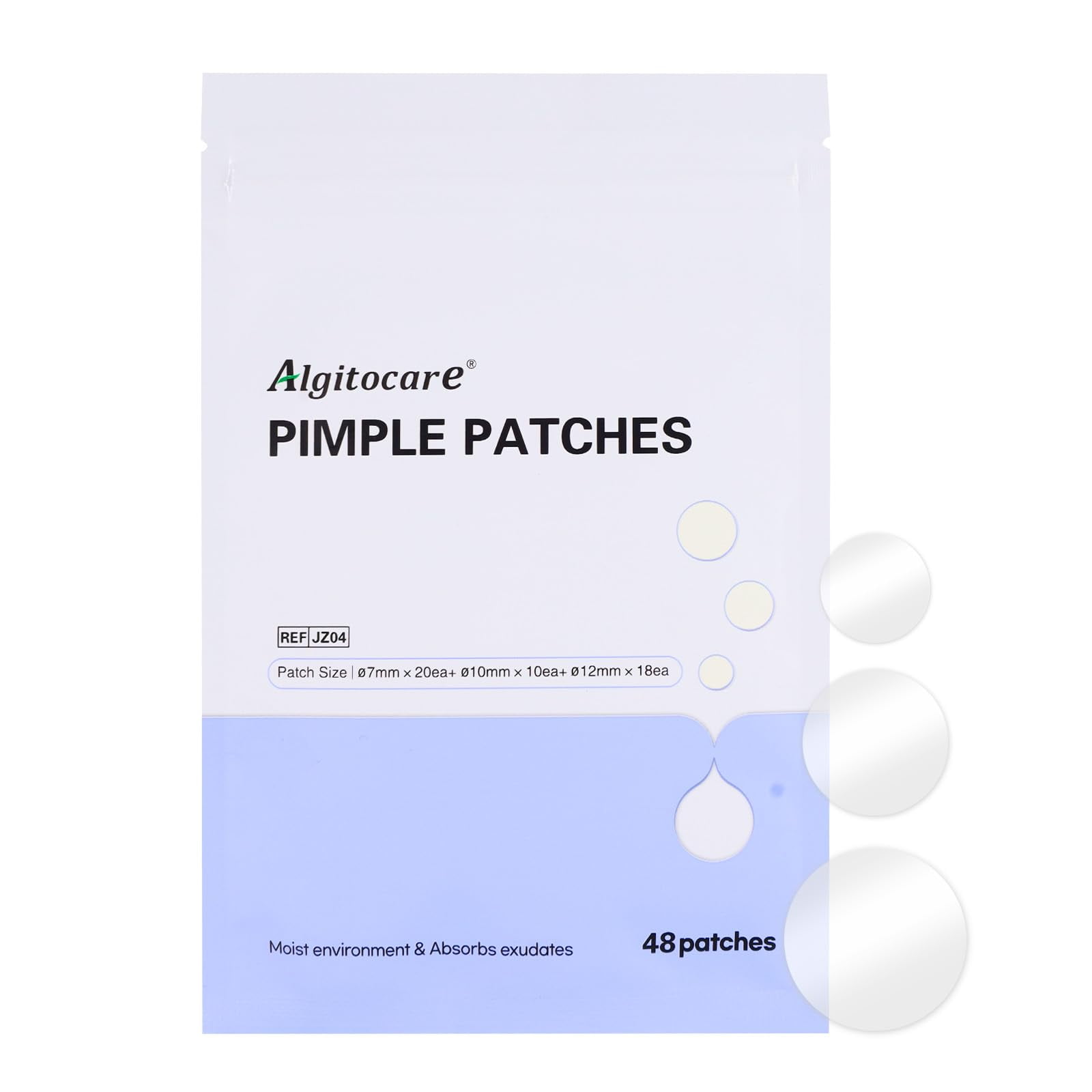 Algitocare Pimple Patches for Face, HYZ01 Hydrocolloid Pimple Acne ...