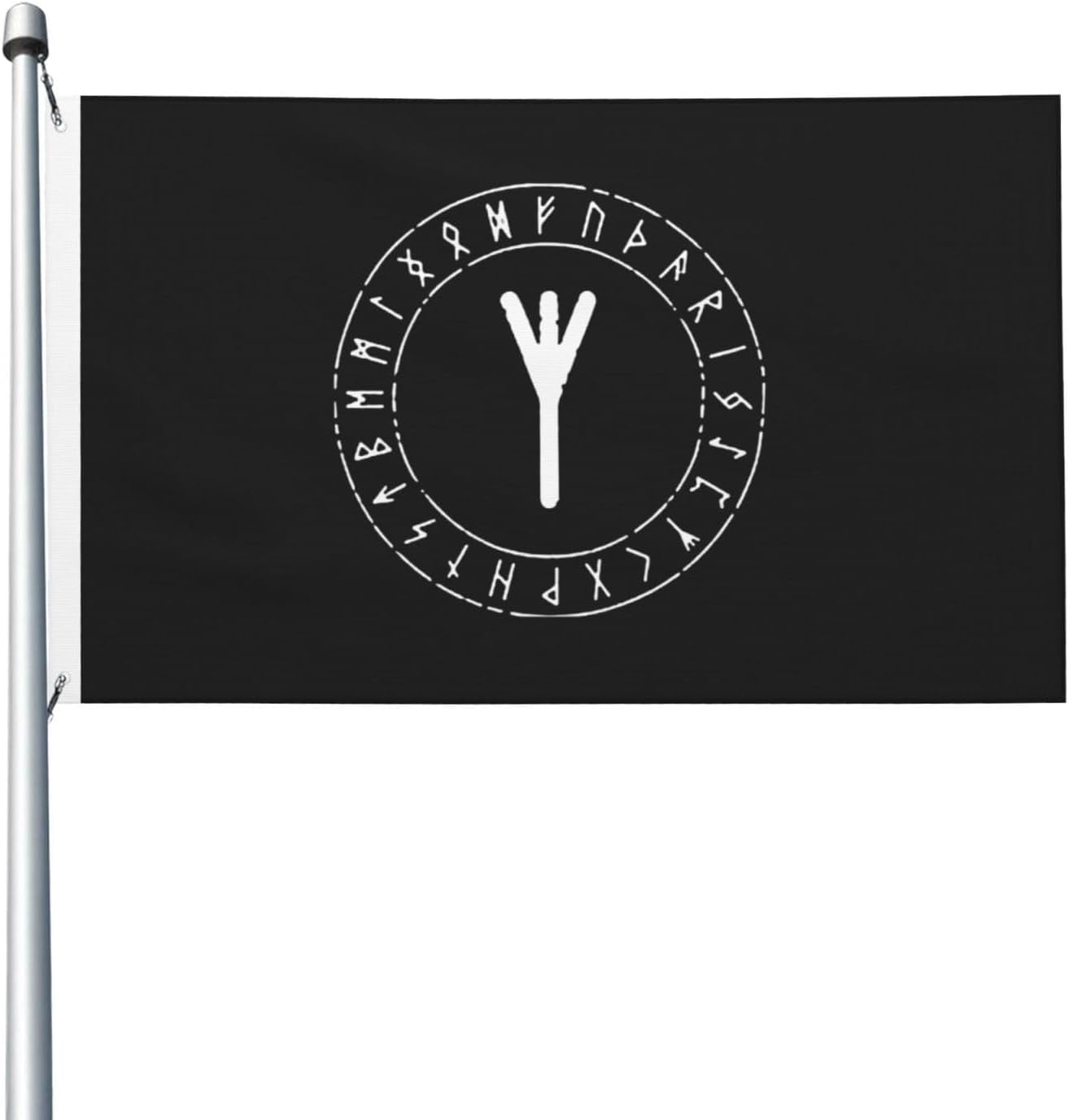 Algiz Rune Garden Flag Garden Flag 3x5ft Double Sided Printing Indoor ...
