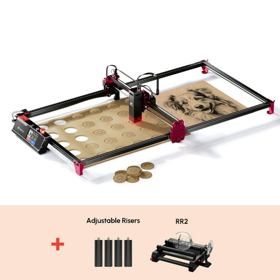 AlgoLa/ser DIY KIT 10W La/ser Engraver with Expansion Kit and Rotary ...