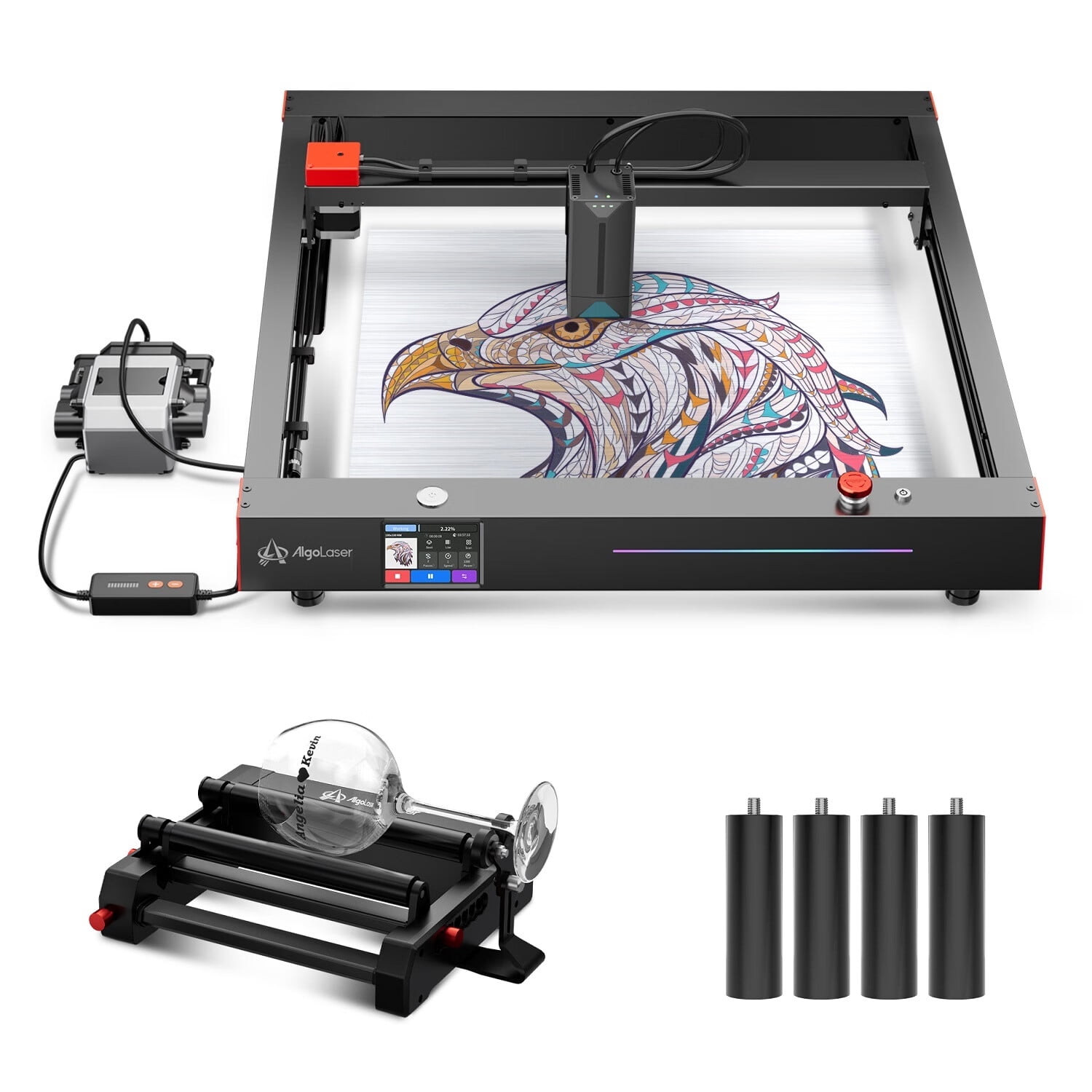 AlgoLa/ser Delta La/ser Engraver, 22W Higher Accuracy La/ser Engraver ...