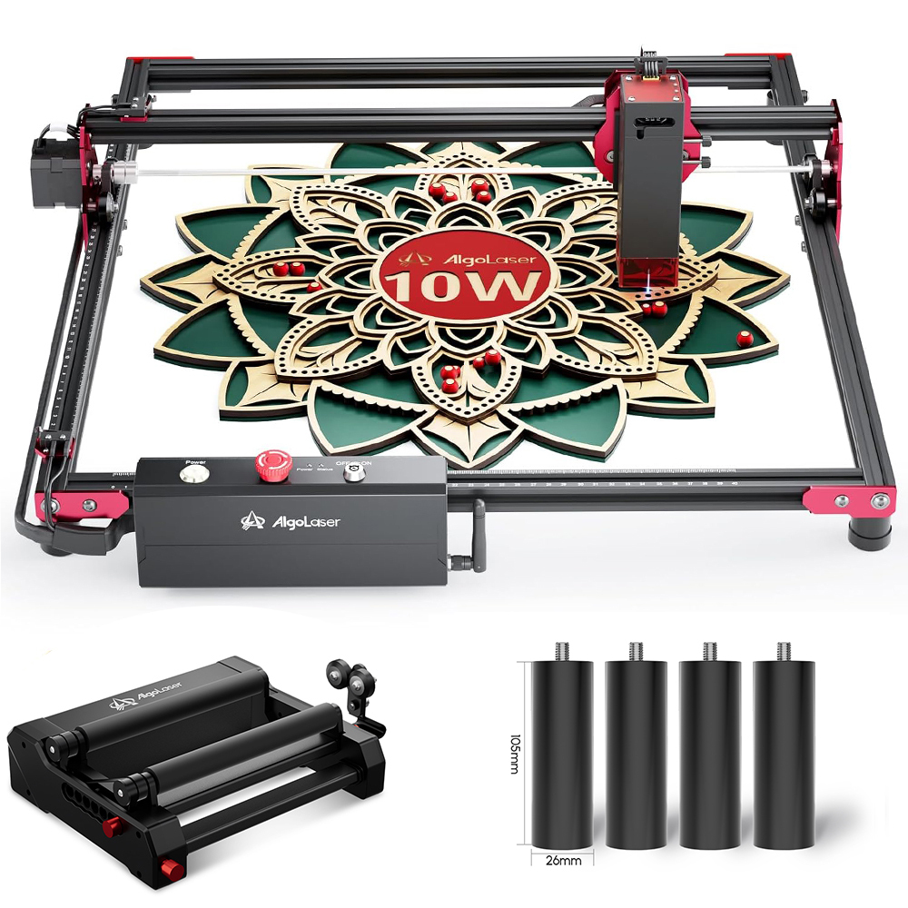 FoxAlien CNC Router Machine Vasto, 3-Axis Linear Rails and Bearings ...