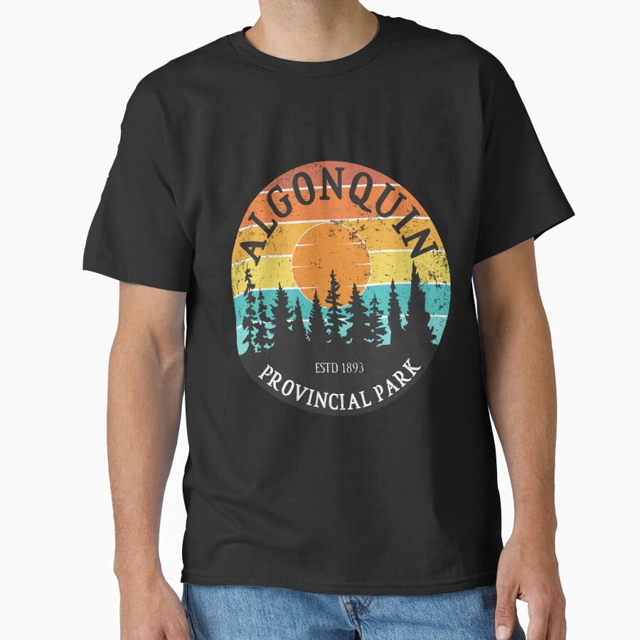 Algonquin Vincial Park Sunset Shirt, Casual Graphic Tee, Everyday Short ...