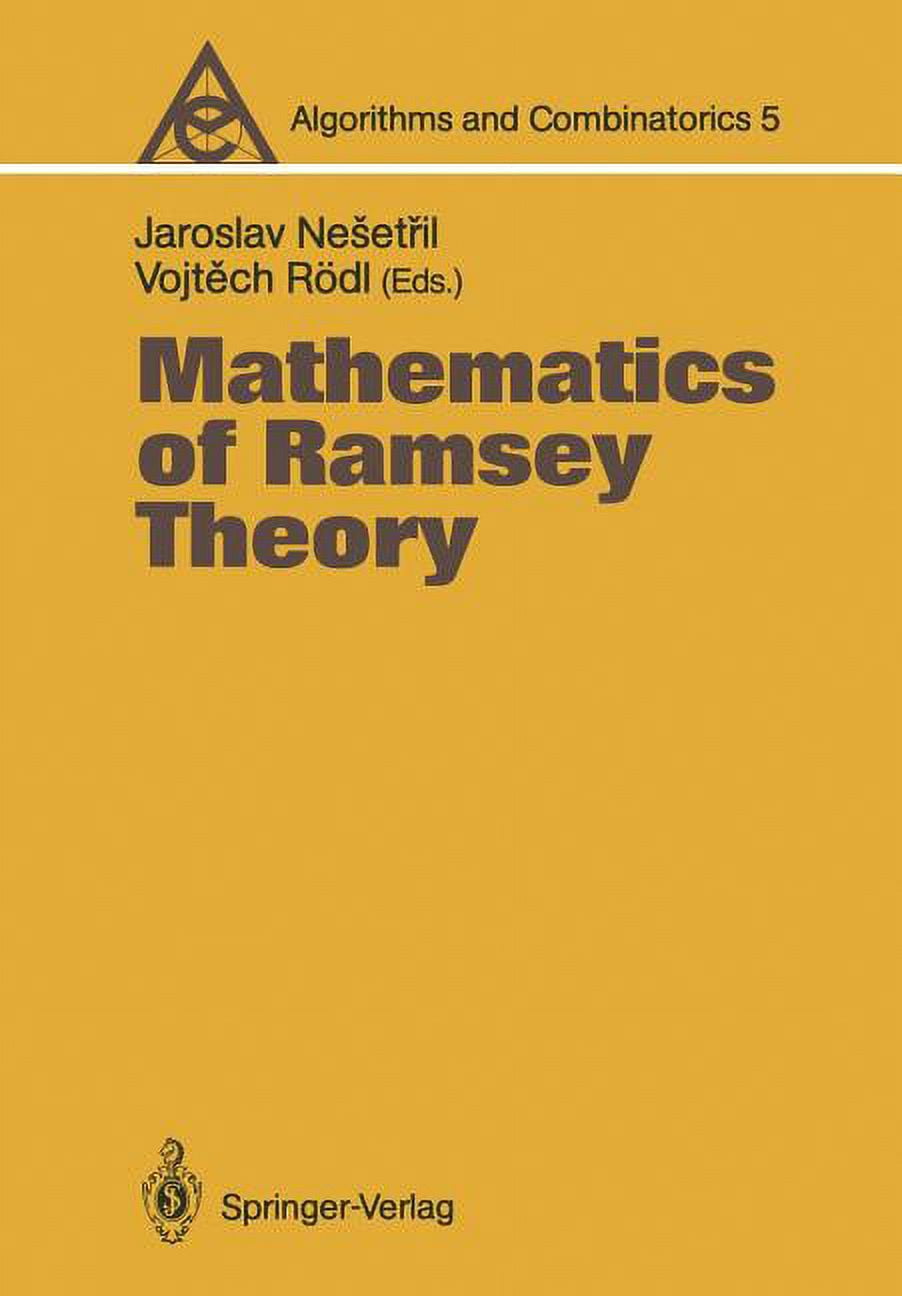 Algorithms and Combinatorics: Mathematics of Ramsey Theory (Paperback ...