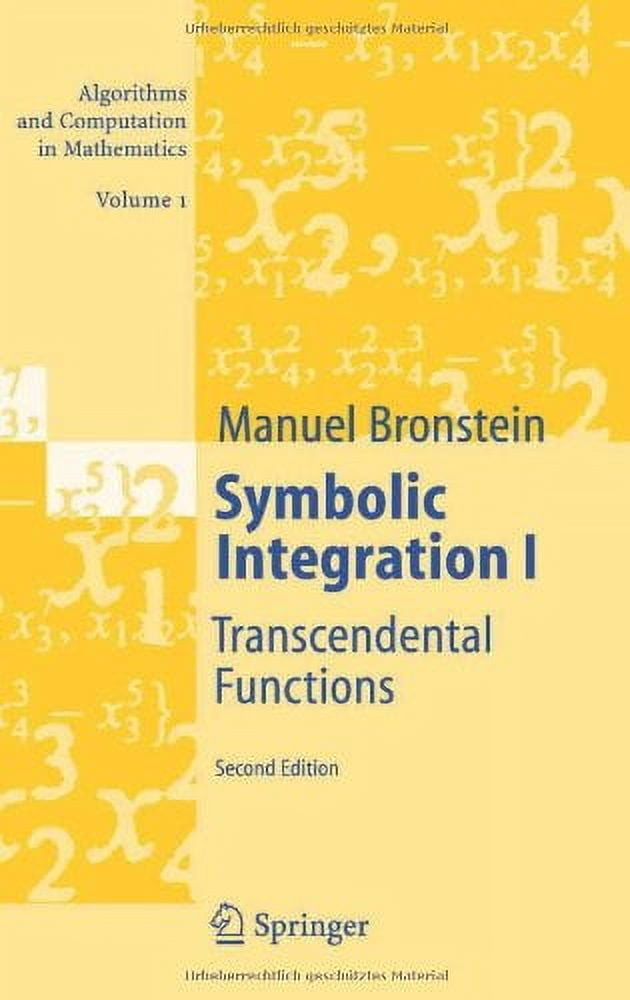 Symbolic Integration