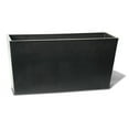 Algreen 16 x 10 x 31 in. Valencia Rectangle Patio Planter, Black ...