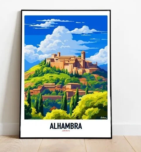 The Alhambra Poster - Matte Vertical Posters, Cocktail Art Print NO ...