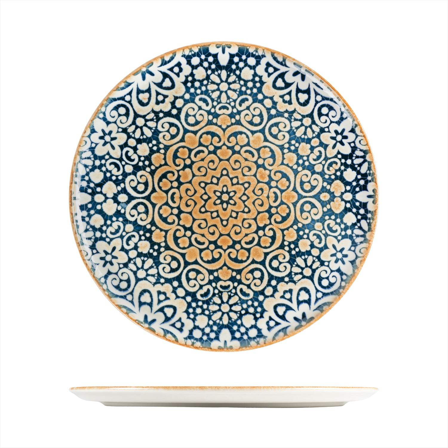 Alhambra dia.12.75" Round Decorated Porcelain Plate - Walmart.com