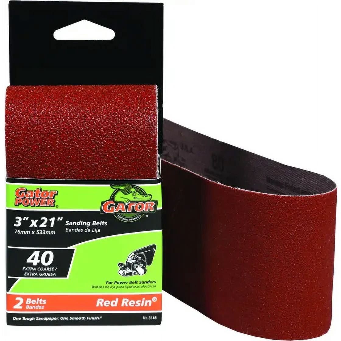 Ali 3148 Gator 3 By 21 Inch Professional Aluminum Oxide Sanding Belt 40 ...