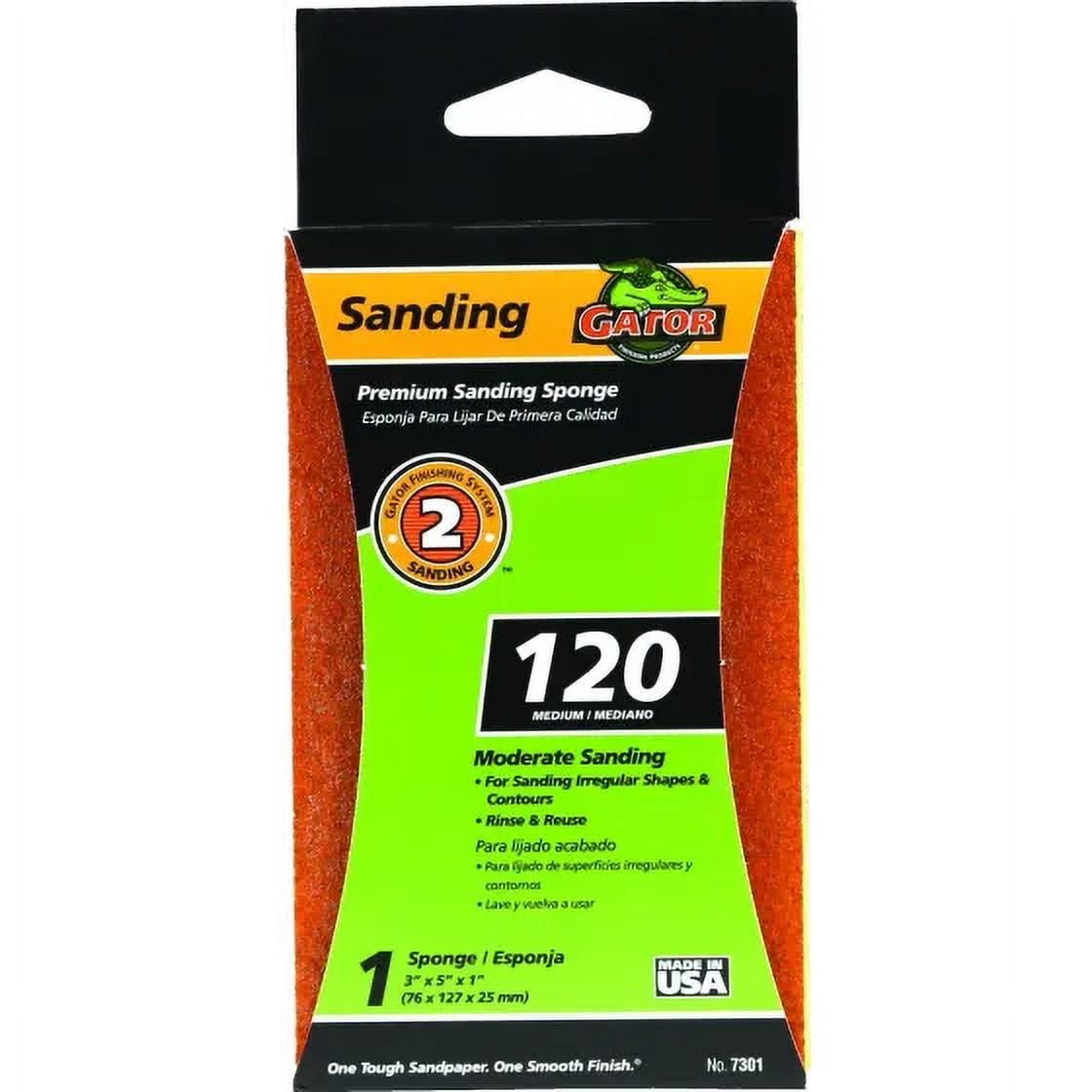 Ali 7301 Gator 3 By 5 By 1 Inch Premium Sanding Sponge 120 Grit ...