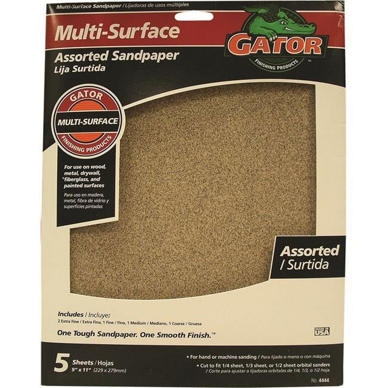Ali 907238 Multi-Surface Sanding Sheet, 9 x 11 in., Assorted Grit ...