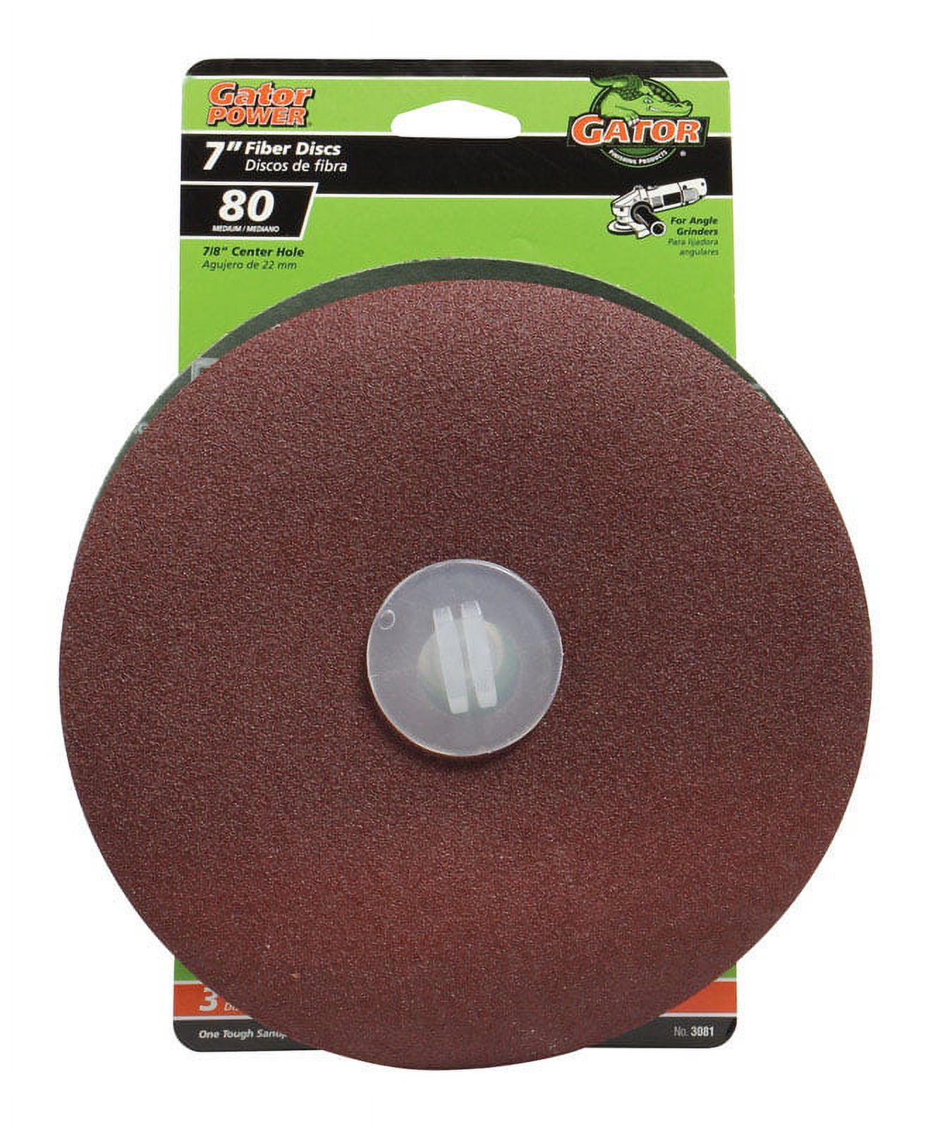 Gator Blade 7 In. 80 Grit Fiber Disc (3-Pack) 3081 - Walmart.com
