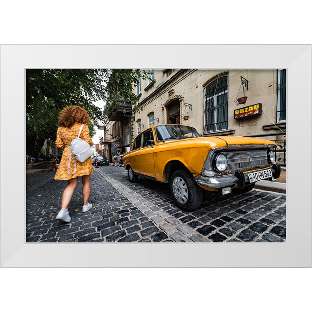 Ali Nanadeh, Amir 18x13 White Modern Wood Framed Museum Art Print Titled - Baku City - Walmart.com