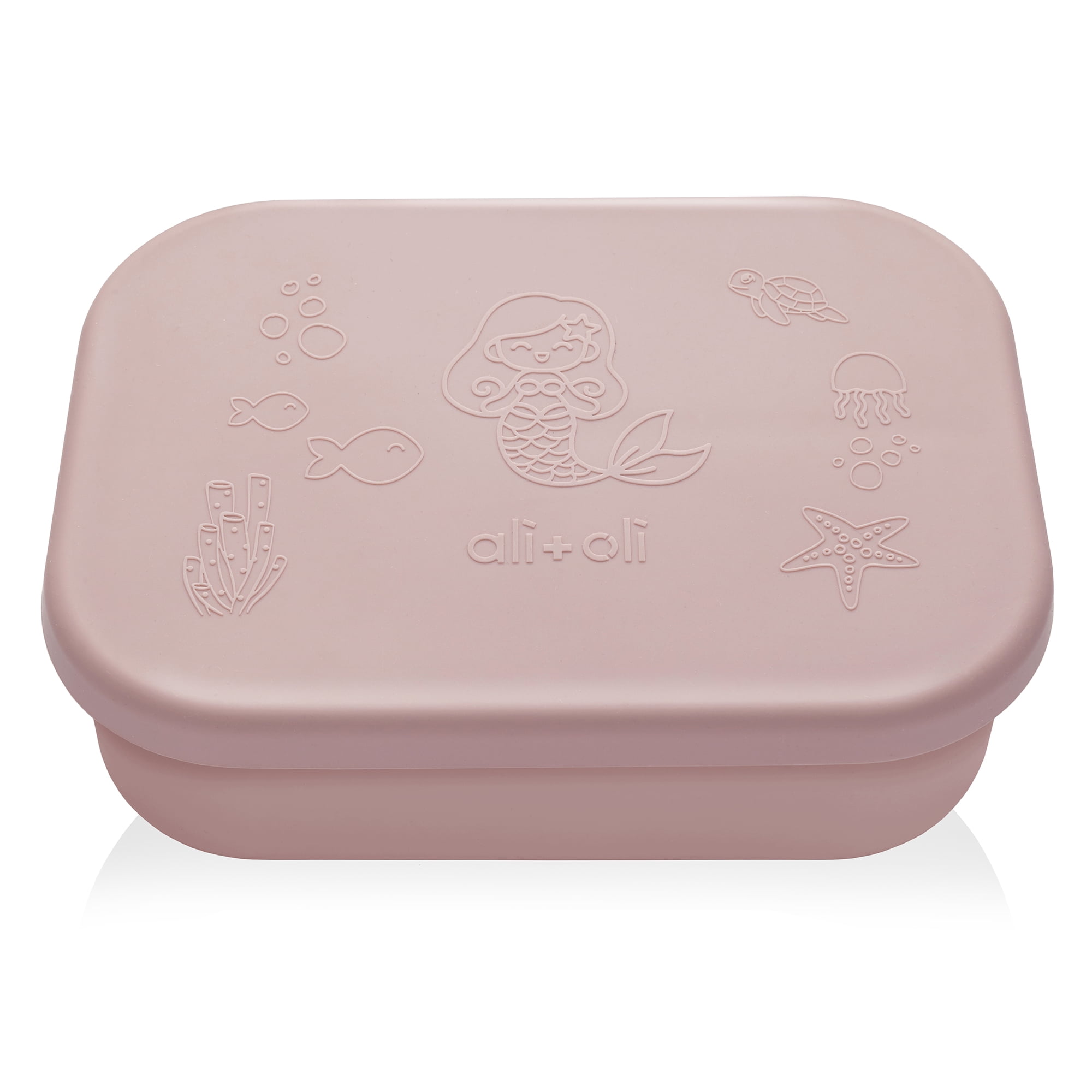 Ali+Oli Silicone Bento Box (Mermaid) Lunch Box for Kids, Toddlers ...
