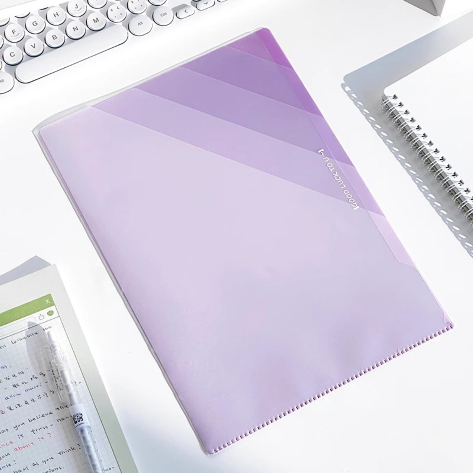 Alialene File Folders School Folders Purple Classification Storage Bag ...