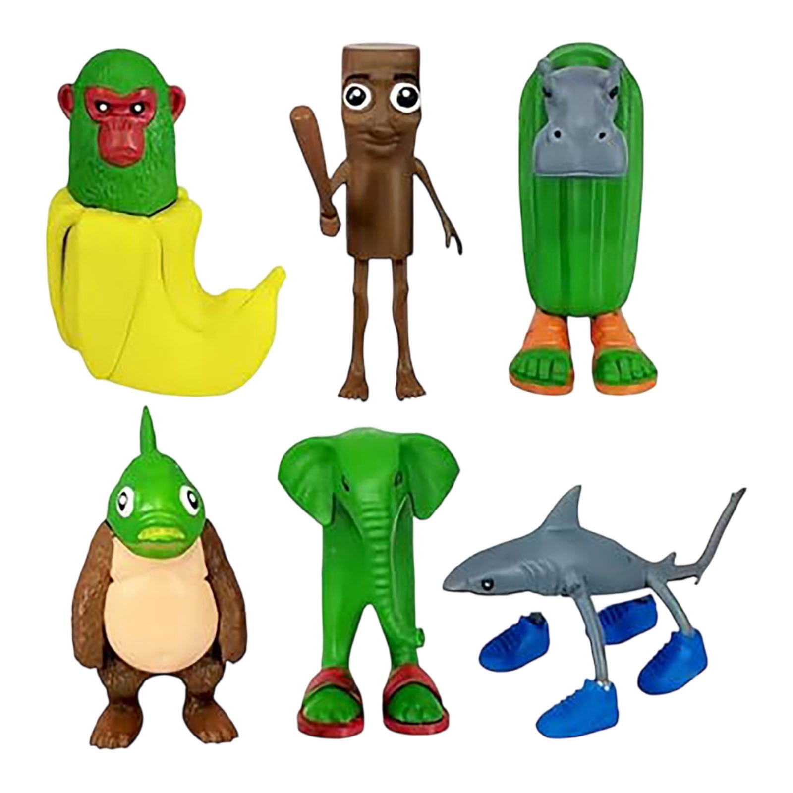 Alian Brainrot Figurines 2025 New 6PCS 3.9inch tralero Tralala Desktop ...