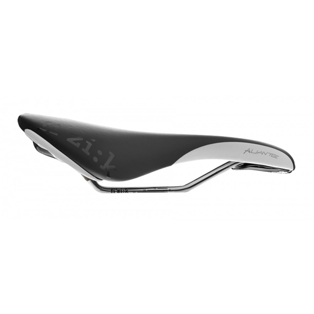 Aliante Gamma - Road Saddle - k:ium Rails - Black/White with Team Logos ...