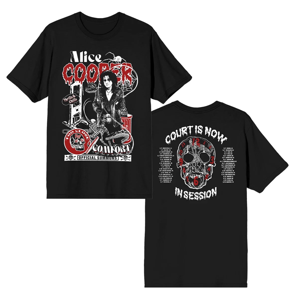 Alice Cooper 2025 Tour Court Is Now In Session Too Close Tour Fan 2 ...