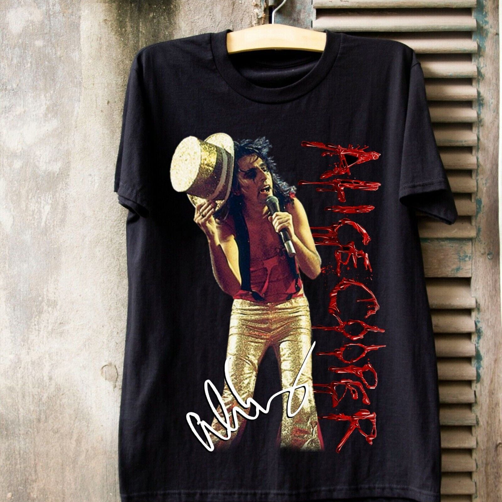 Alice Cooper Concert 90s Gift For Fans Black All Size T-Shirt FA1841 ...
