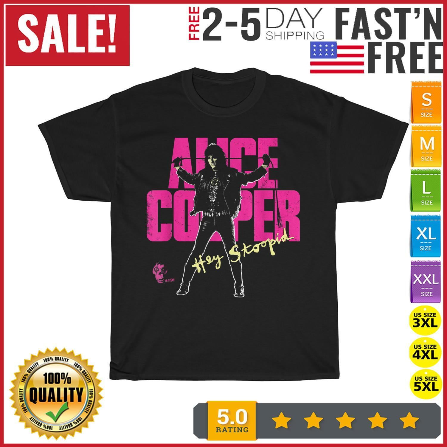 Alice Cooper - Hey Stoopid Vintage T Shirt Men Fashion 2023 Women T ...