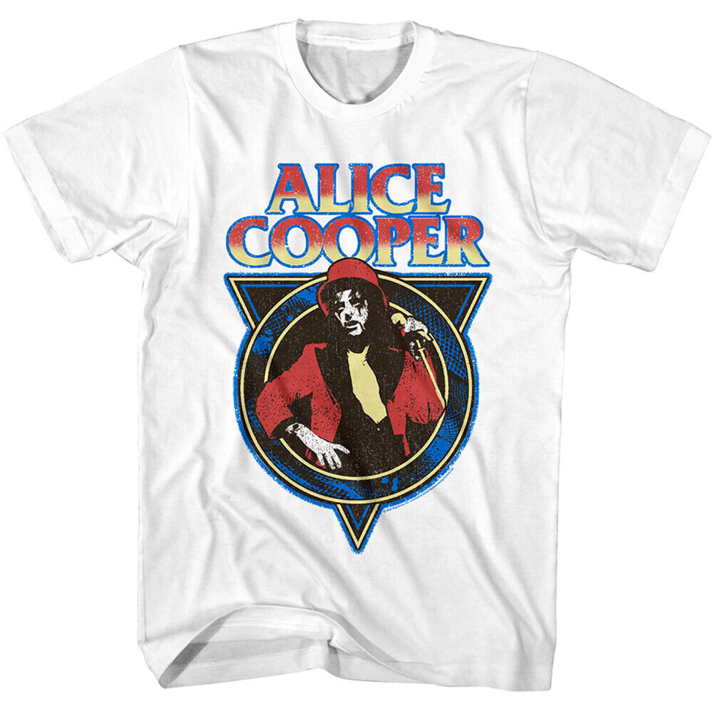 Alice Cooper Illuminati Symbols Men's T Shirt Triangle Rock Legend ...