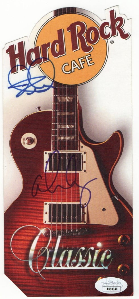 Alice Cooper Kevin Cronin Autographed Hard Rock Flyer REO Speedwagon ...