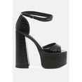 alice croc platform heeled sandals by London Rag - Walmart.com