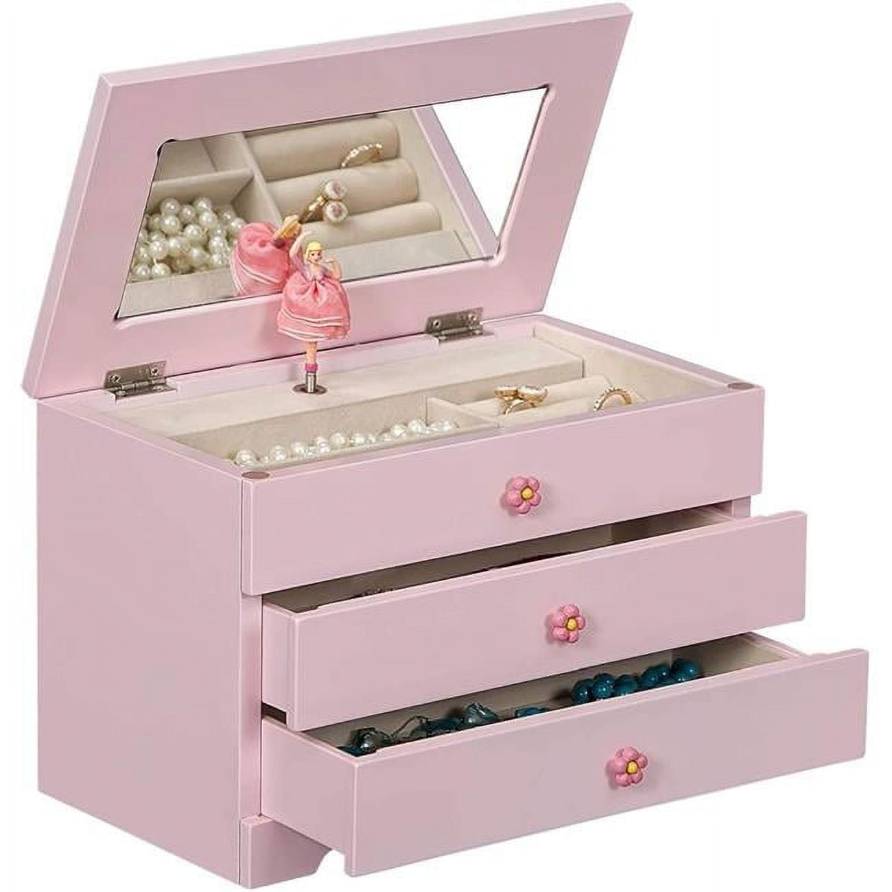 Alice Girls Wooden Musical Ballerina Jewelry Box, Pink - Walmart.com