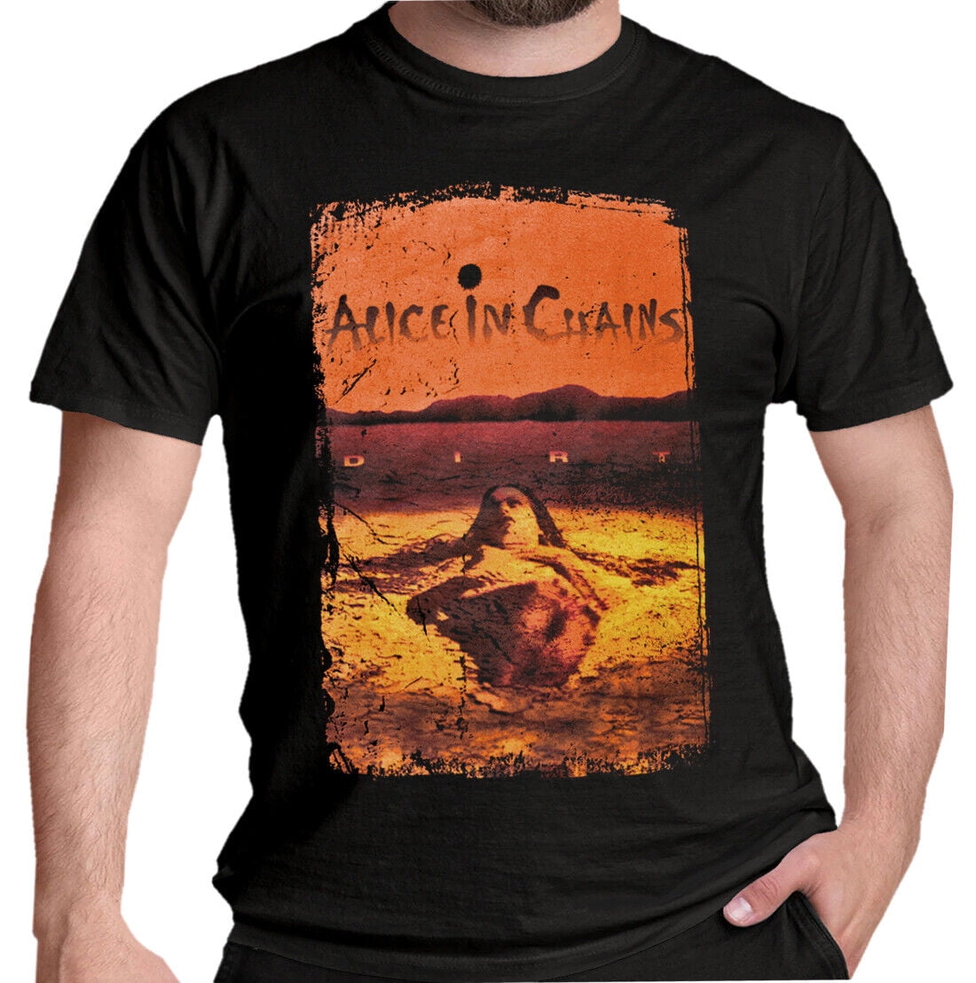 Alice In Chains Dirt T Shirt OFFICIAL Album Cover Art Rock Merch Black ...