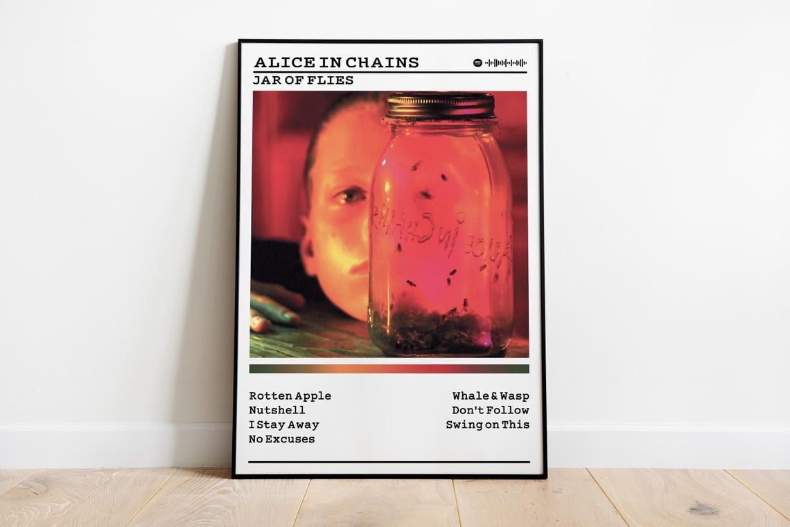Alice In Chains, Jar Of Flies, Album Cover Prints, Wall Decor S, Rock ...