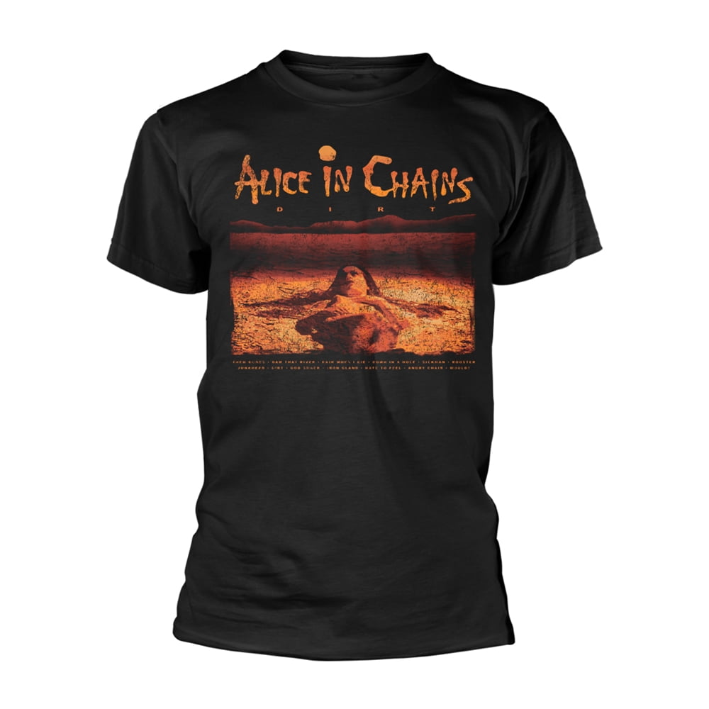 Alice In Chains Men's Dirt Tracklist T-Shirt Black Large | Officially ...