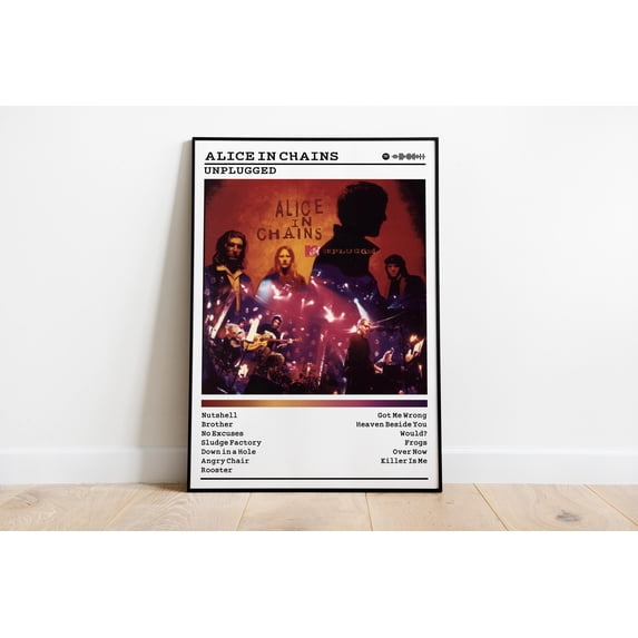 Alice In Chains Poster Unplugged Poster Album Cover Poster Prints Wall ...