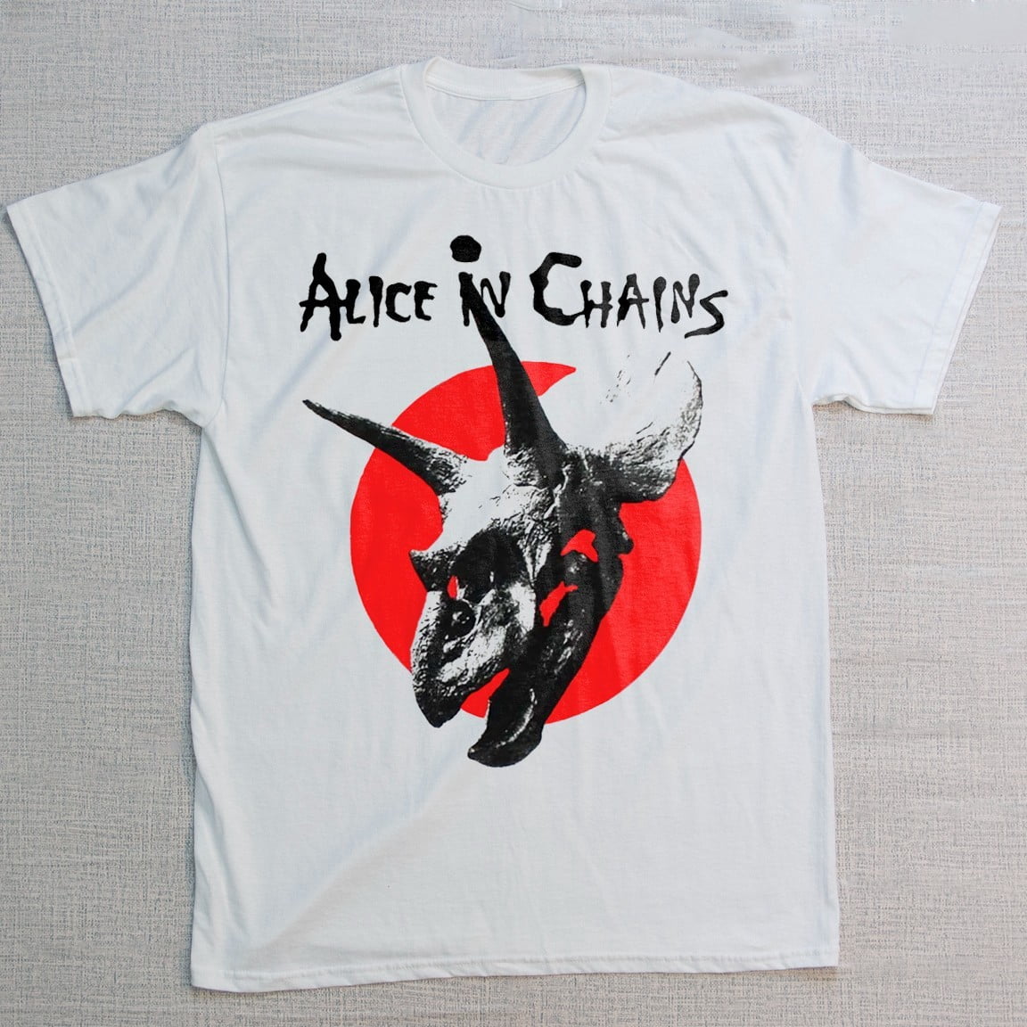 Alice In Chains The Devil Put Dinosaurs Here White Unisex T-shirt Size ...