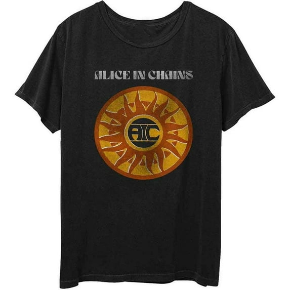 Alice! In Chains Unisex T-Shirt: Circle Sun Vintage - Walmart.com