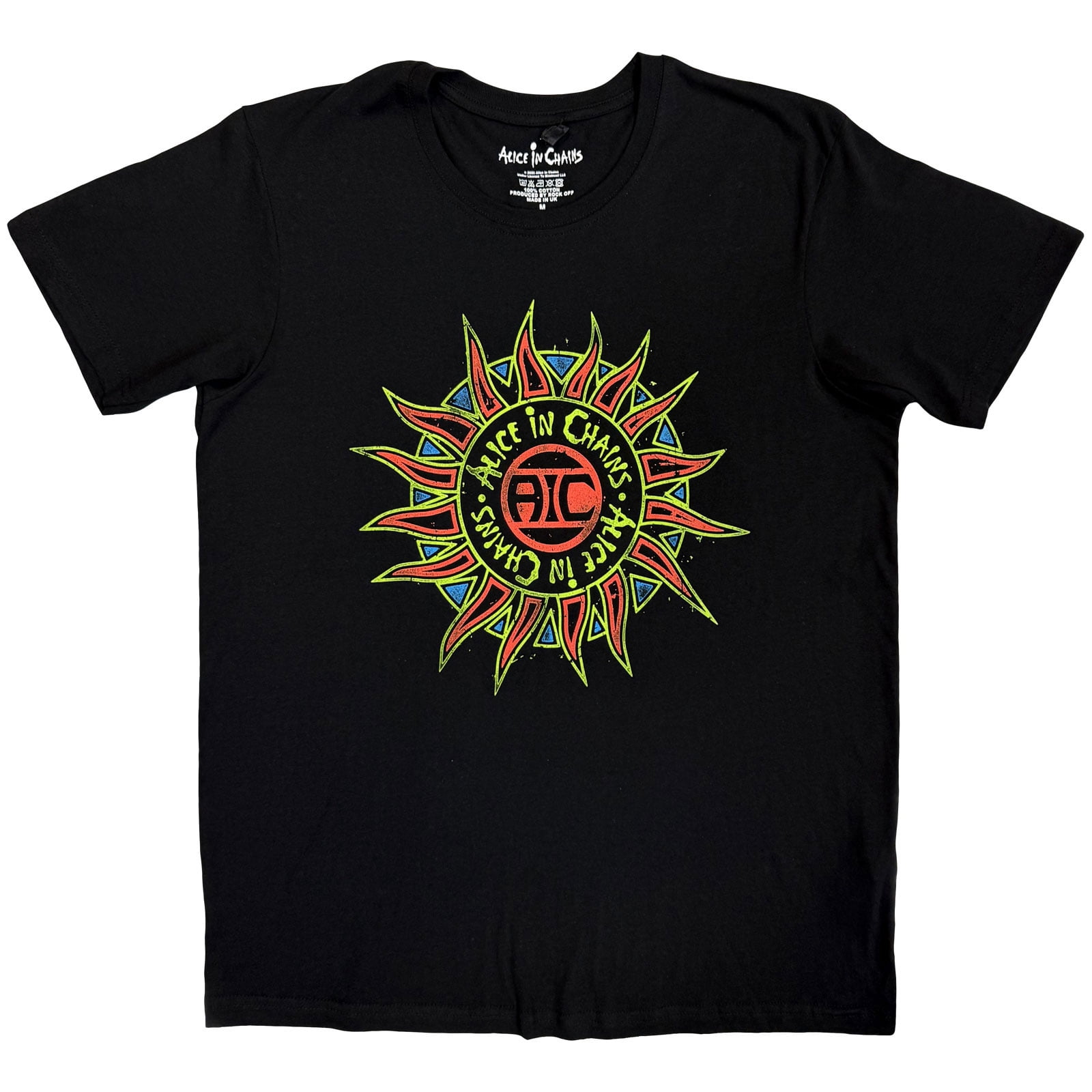Alice In Chains Unisex T-Shirt: Sun Logo (Black) - Walmart.com
