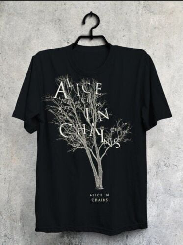 Alice In Chains Vintage T-Shirt Letter Tree T-Shirt Funny Tee - Walmart.com