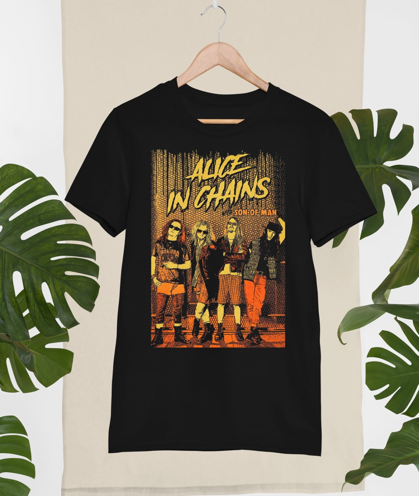 Alice In Chains band son of man poster T-shirt Black Tee All Sizes S ...