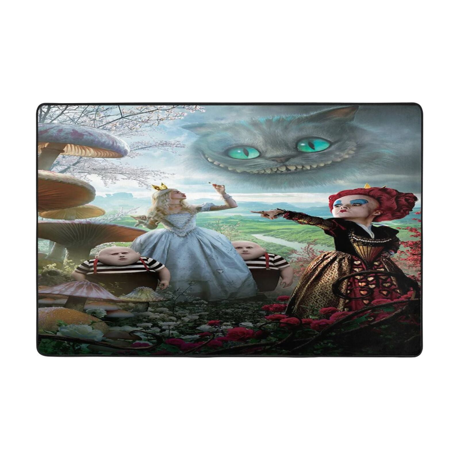 Alice in Wonden-Lan Area Rug Cartoon Rugs Non-Slip Soft Carpet Soft ...