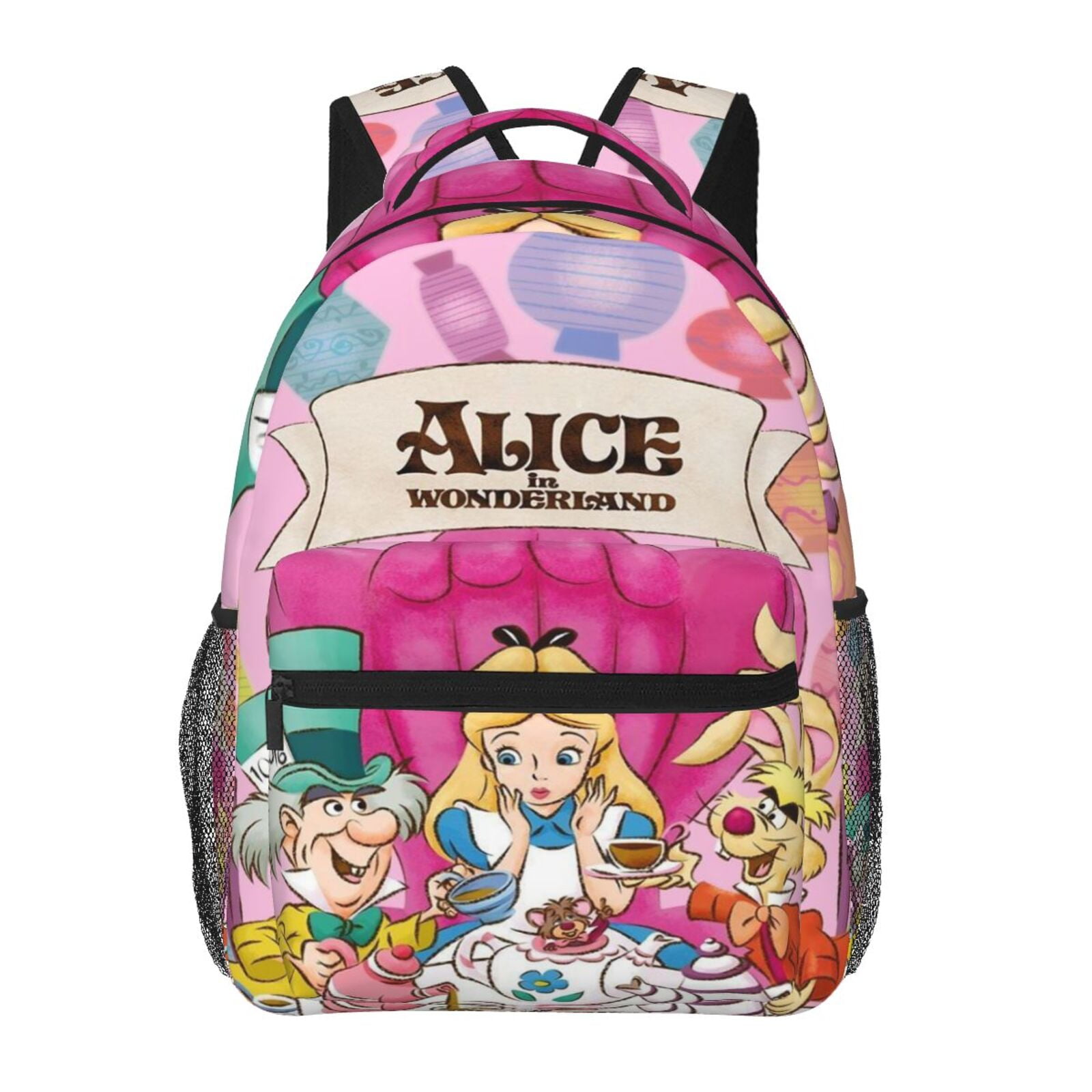 Alice in Wonden-Lan Backpack Cute Cartoon Lightweight Backpacks ...