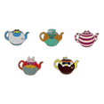 Alice In Wonderland 5 Tea Pots Disney Parks Specific Trading Pin Set ...