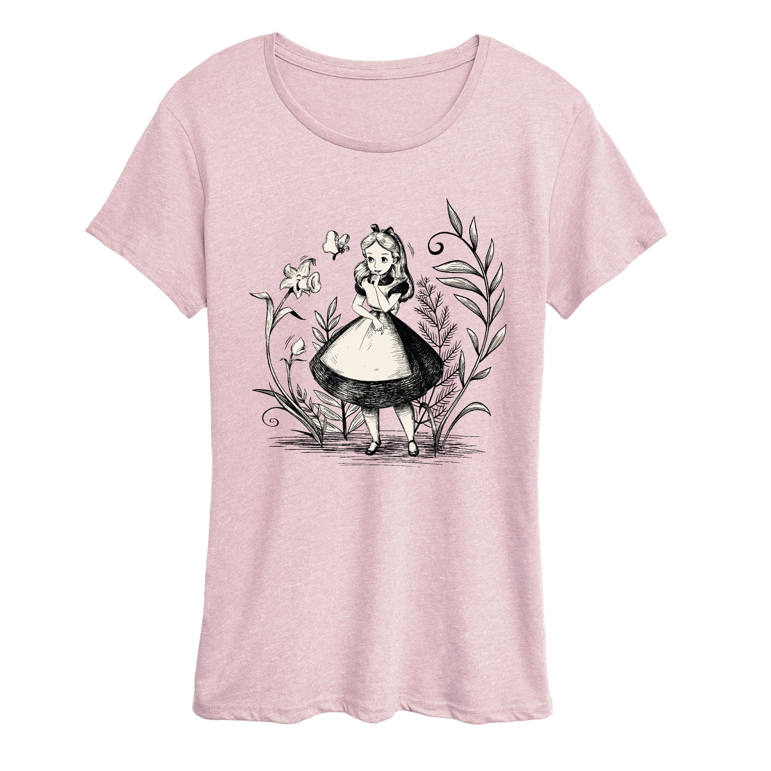 Alice In Wonderland - Alice Sketch - Women's Short Sleeve Graphic T ...