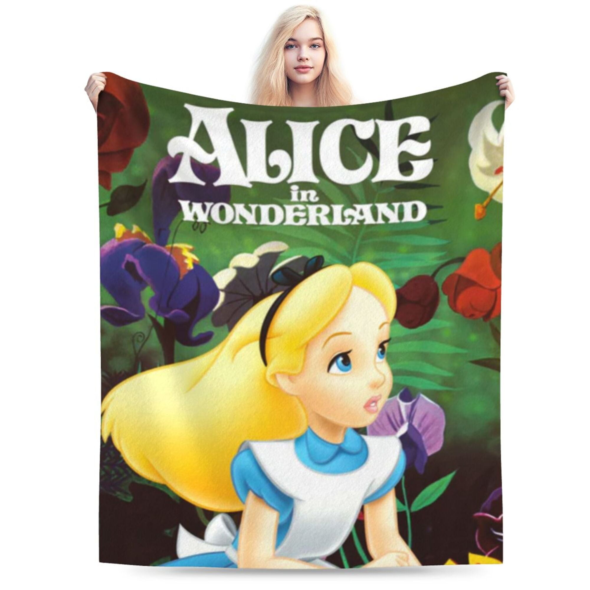 Alice In Wonderland Blanket, Super Soft Throw Blanket for Bed Couch ...
