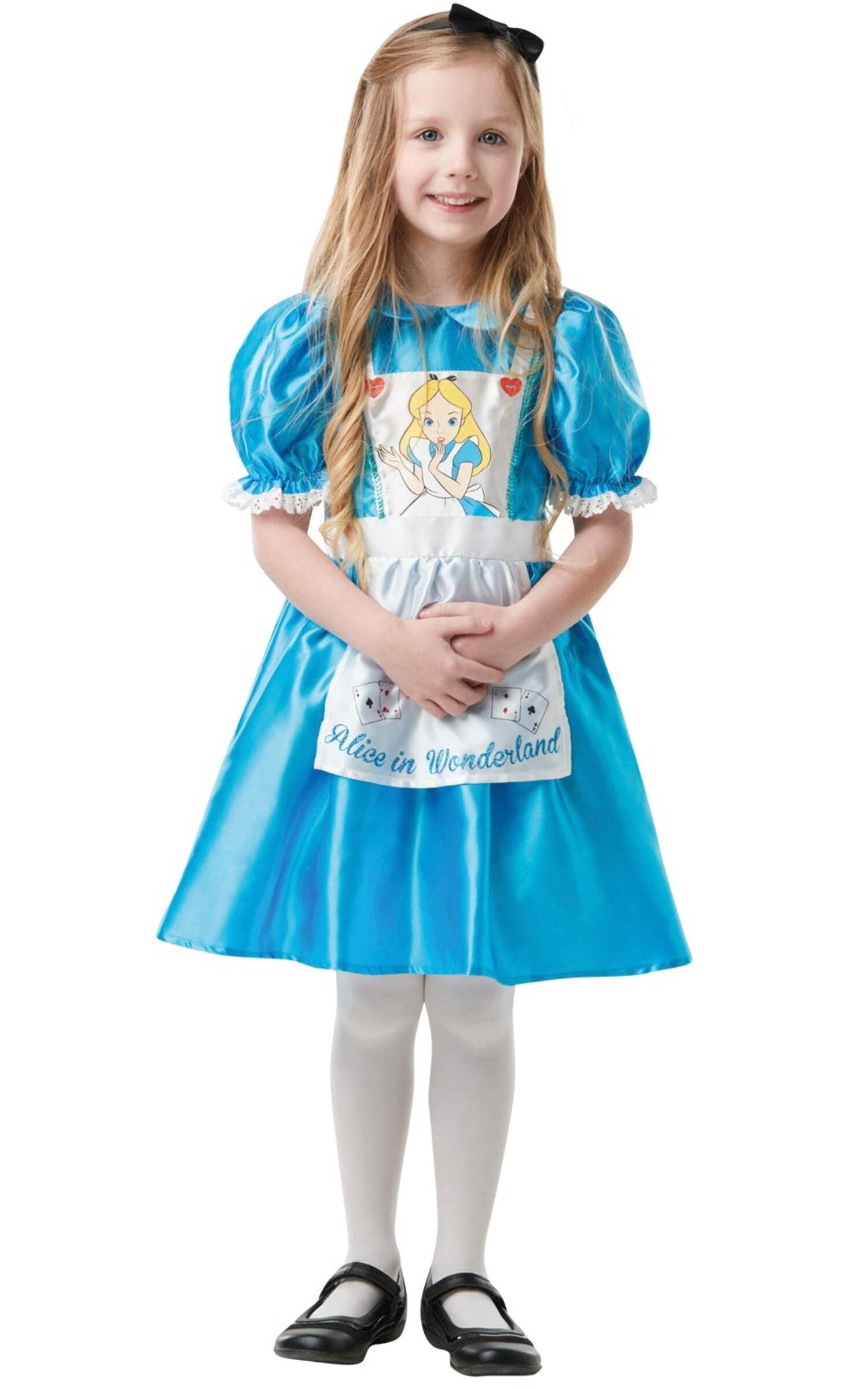 Alice In Wonderland Disney Small Female Kids Blue Fancy Dress Party ...