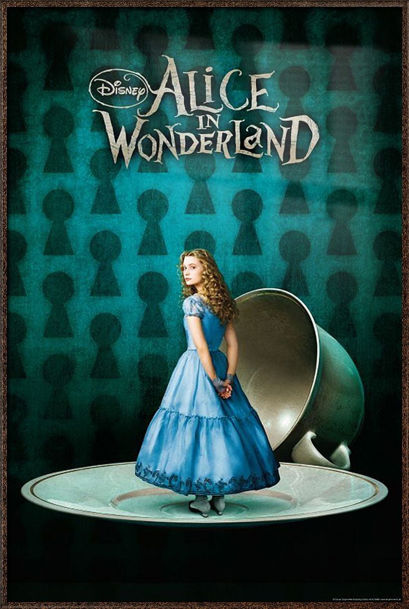 Alice In Wonderland - Framed Movie Poster (Alice On Saucer) (Antique ...