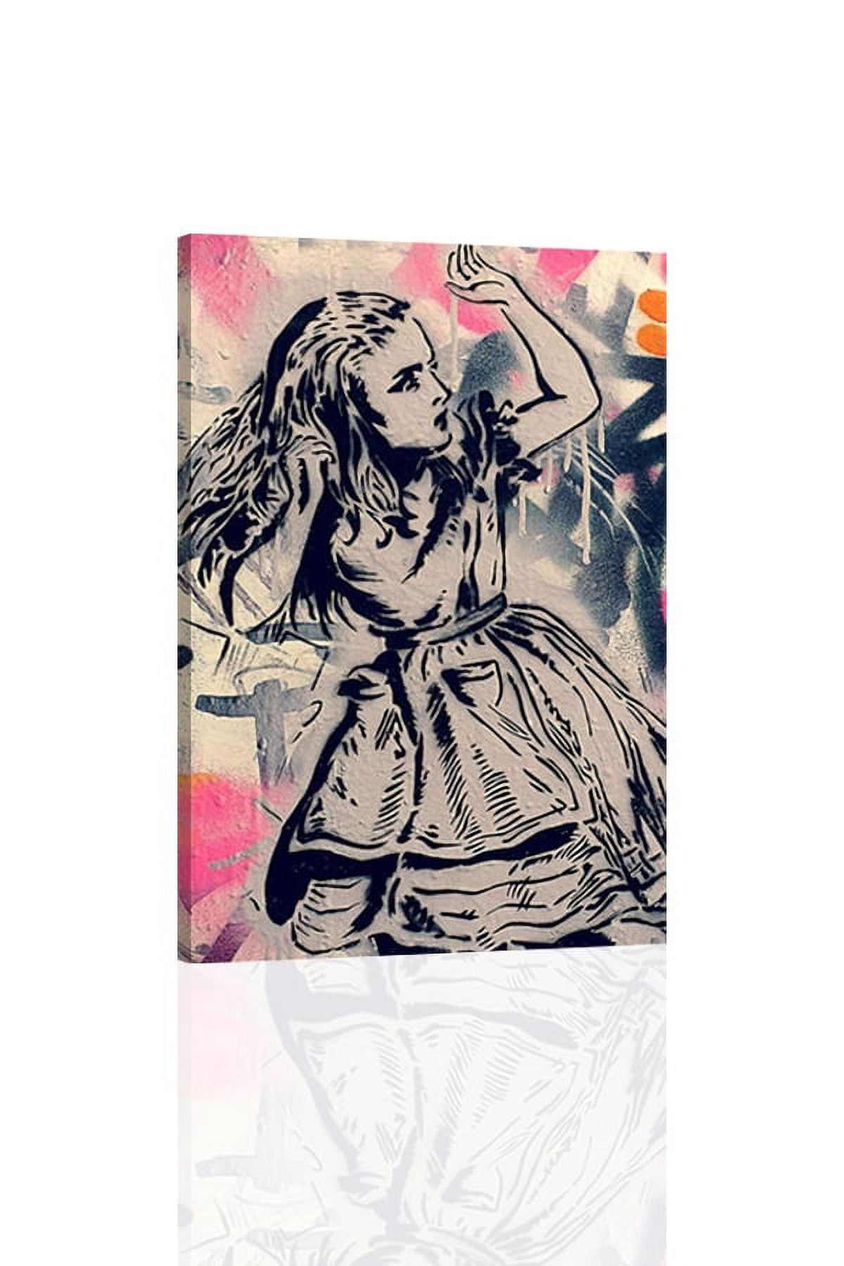 Alice In Wonderland Graffiti V CANVAS or PRINT WALL ART - Walmart.com